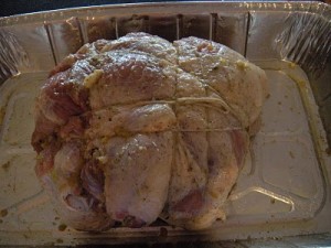 Pernil Estofado con Mofongo (Roast Pork Stuffed with Green Mashed ...