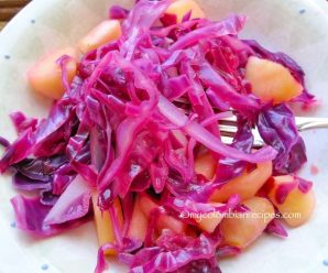 Ensalada de Repollo Morado y Manzana (Purple Cabbage and Apple Salad ...