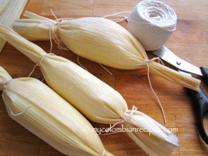 Bollo Limpio (Boiled Hominy Corn Rolls) - My Colombian Recipes