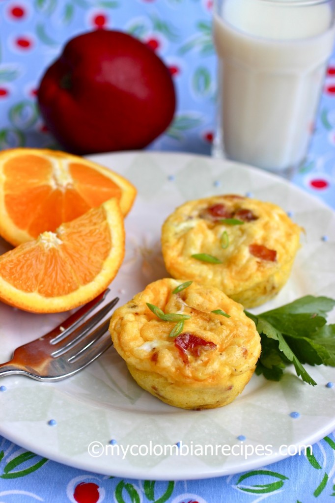 Bacon, Ham and Cheese Mini Frittatas - My Colombian Recipes