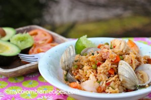 Arroz Mixto Colombiano (Colombian-Style Seafood, Chicken and Pork Rice ...
