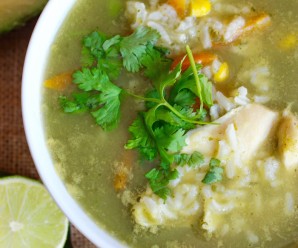 Cilantro-Lime Rice and Chicken Soup - My Colombian Recipes