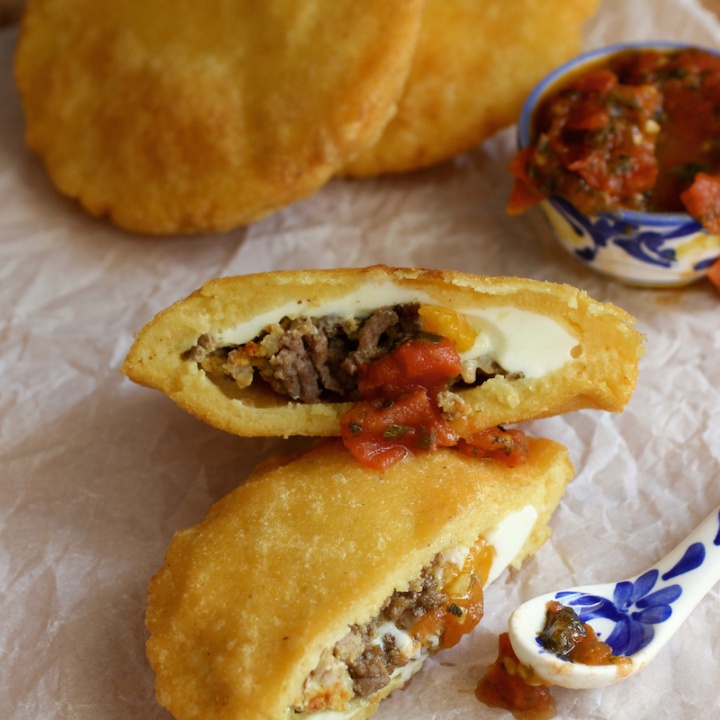 Arepa de Huevo con Carne (Egg and Meat Stuffed Arepa) - My Colombian ...