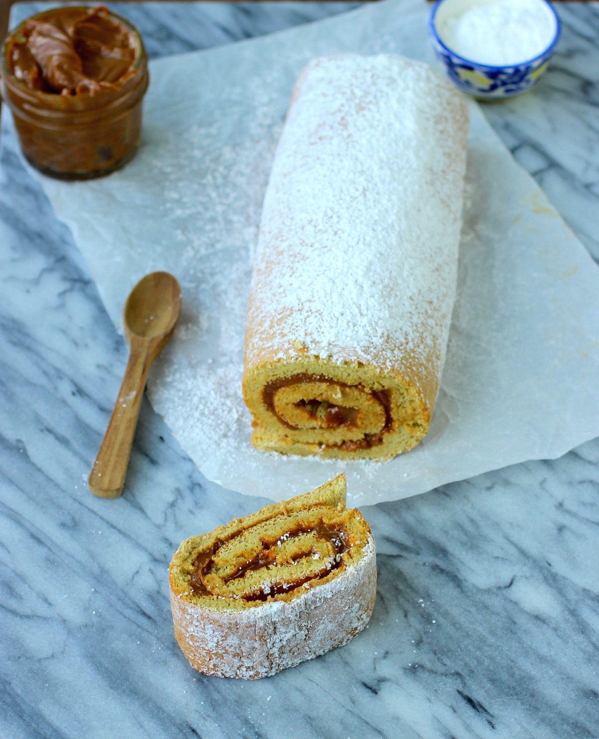 Dulce de leite e rolo de coco (arequipe e coconut pionono) - Kydelicia